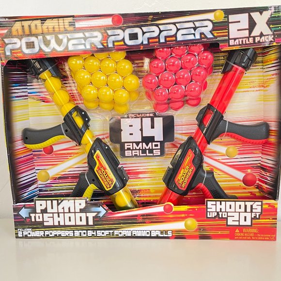 Hog Wild | Toys | Atomic Power Popper 2x Battle Pack Shoots Up To 2 Ft ...